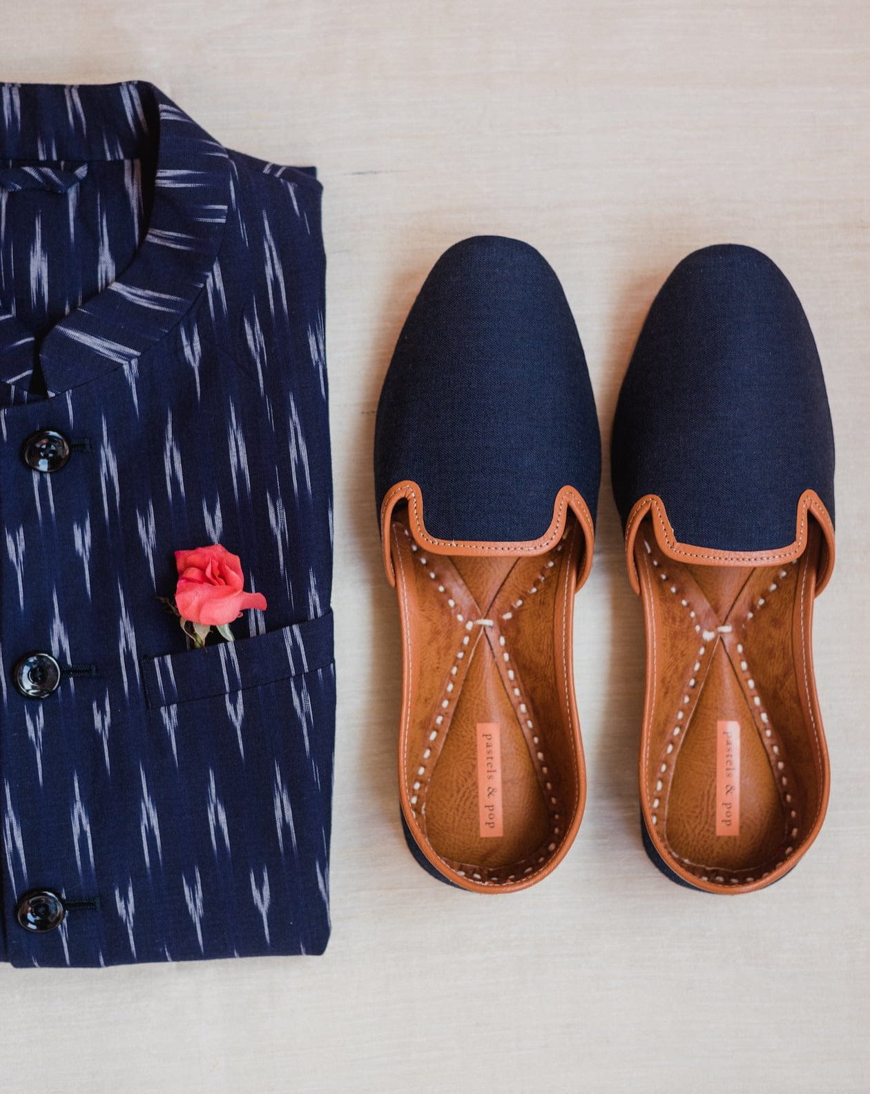 Punjabi Jutti for Men | Handcrafted Jutti - Pastels & Pop