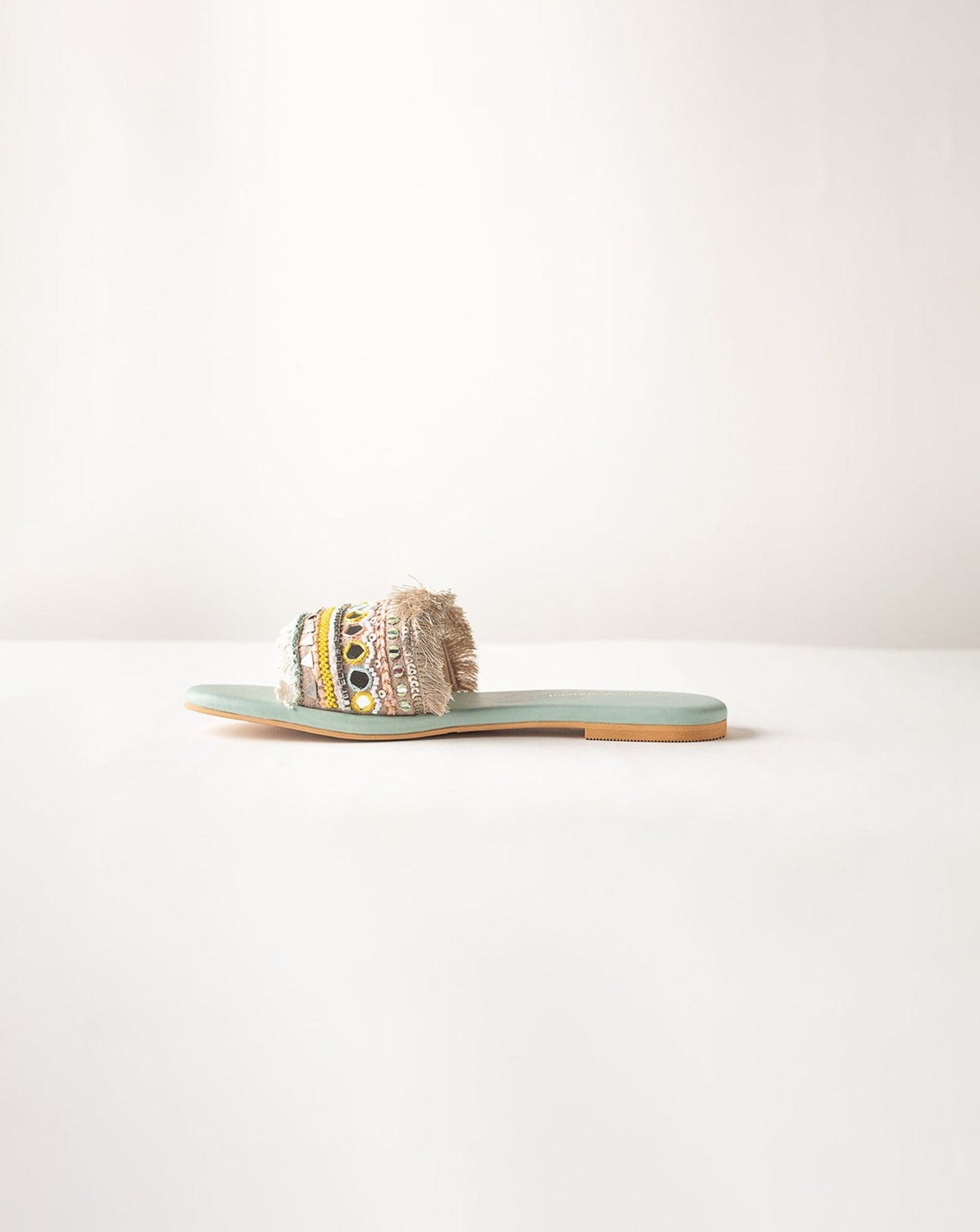 Designer Flat Sandals for Women - Pastels & Pop